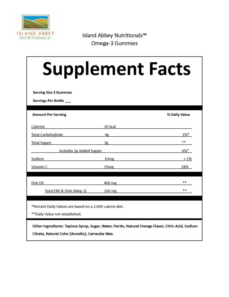Island Abbey Conventional Gummy Formulations - Island Abbey Nutritionals